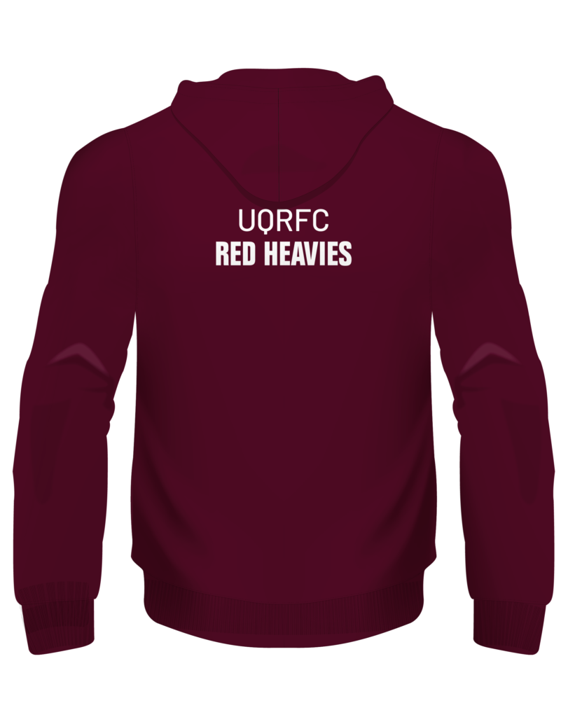UQ Rugby Classic Hoodie Maroon (Small) - UQ Rugby Club Brisbane